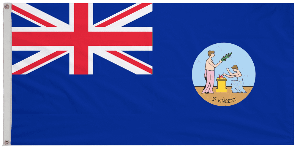 St Vincent & the Grenadines 1877 to 1907 Flag with Eyelets