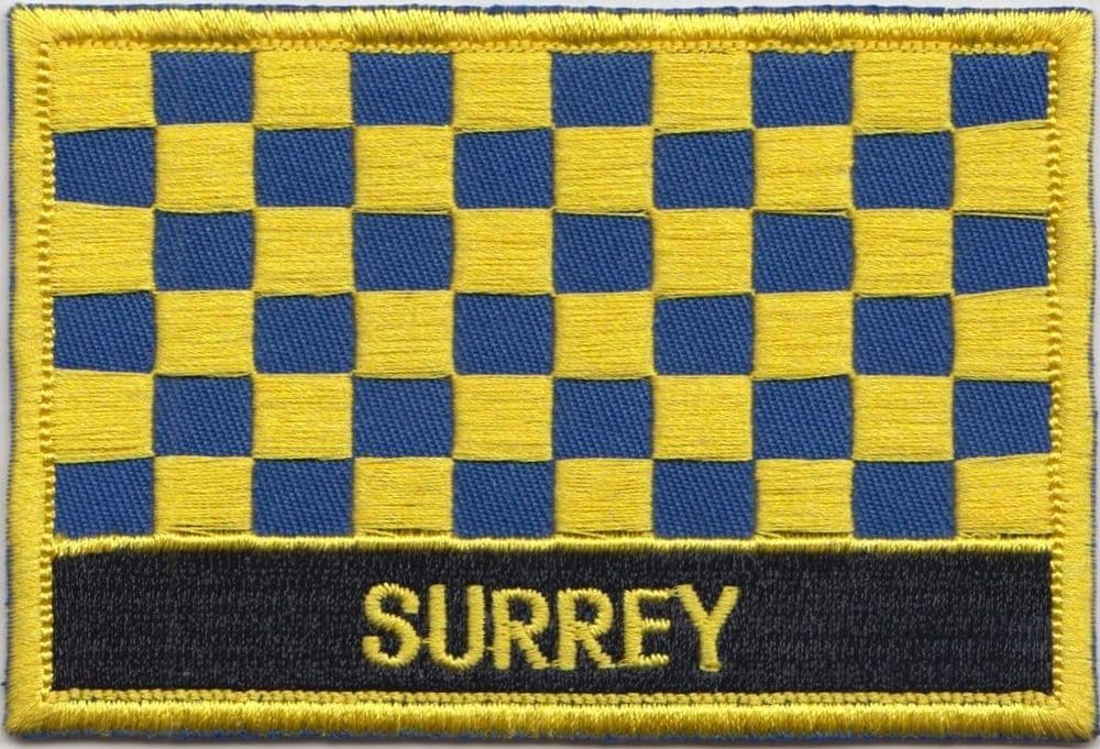 Surrey Flag Embroidered Rectangular Patch