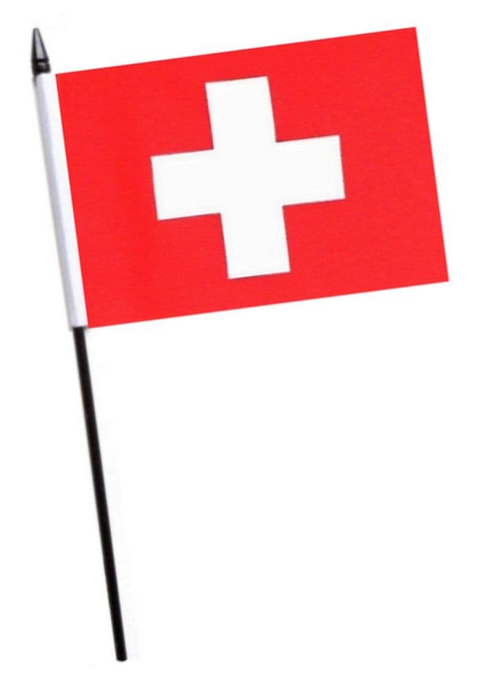 Switzerland Small Hand Waving Flag