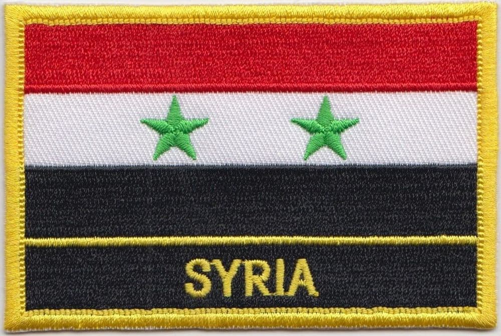 Syria Embroidered Rectangular Patch