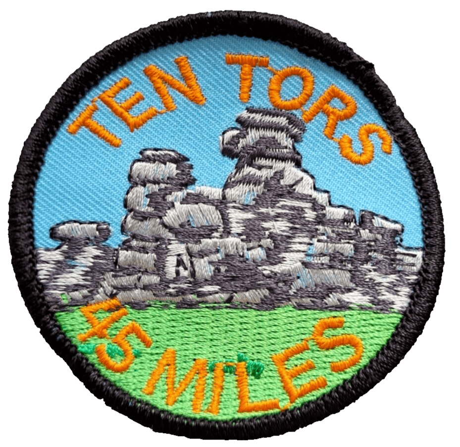 Ten Tors 45 Miles Dartmoor Devon County Embroidered Patch
