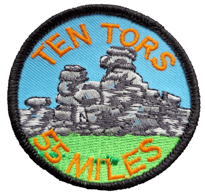 Ten Tors 55 Miles Dartmoor Devon County Embroidered Patch