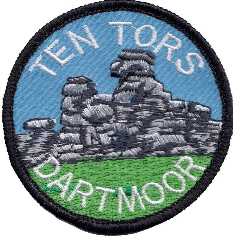 Ten Tors Dartmoor Devon County Embroidered Patch