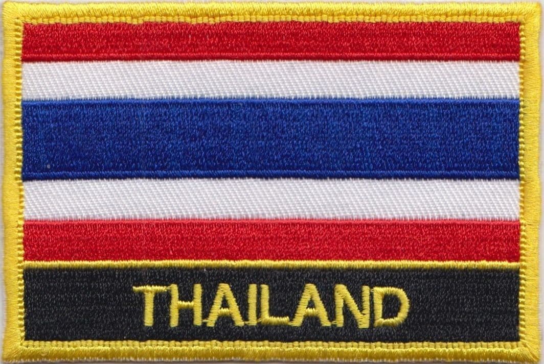 Thailand Embroidered Rectangular Patch