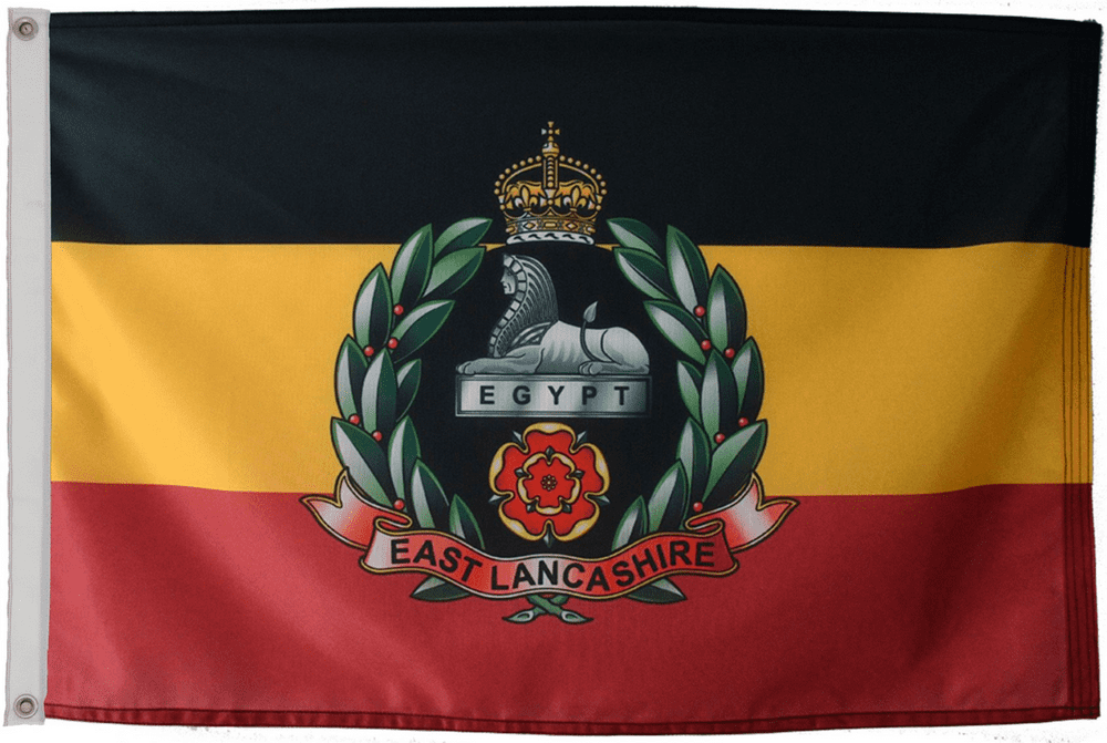 The East Lancashire Regiment British Army Flag with Eyelets