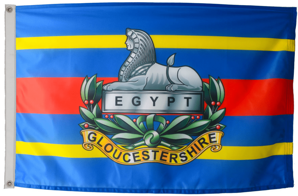 The Gloucestershire Regiment British Army Flag with Eyelets
