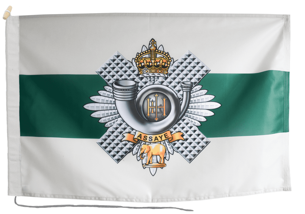 The Highland Light Infantry British Army Flag with Rope & Toggle