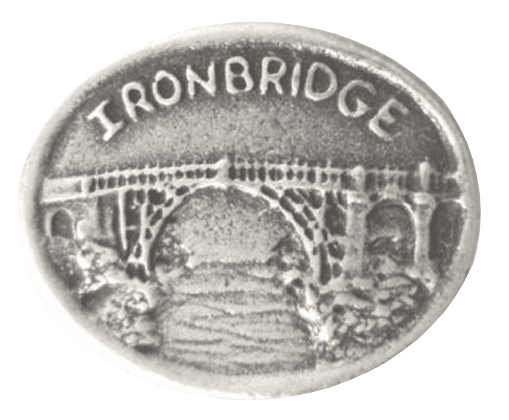 The Iron Bridge Ironbridge Gorge Shropshire Pewter Pin Badge - LP1403