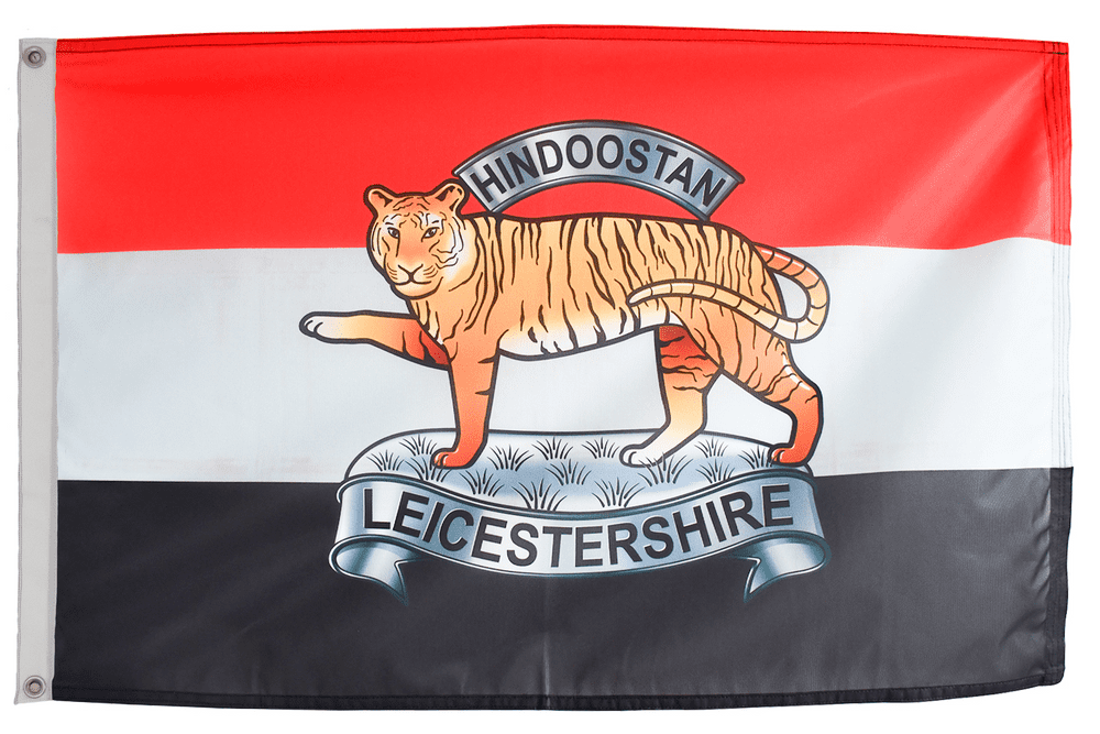 The Leicestershire Regiment British Army Flag with Eyelets