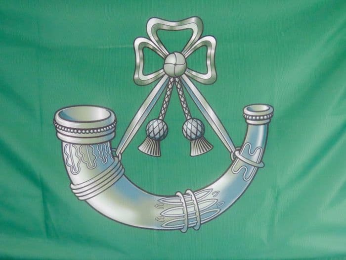 The Light Infantry British Army Flag with Eyelets