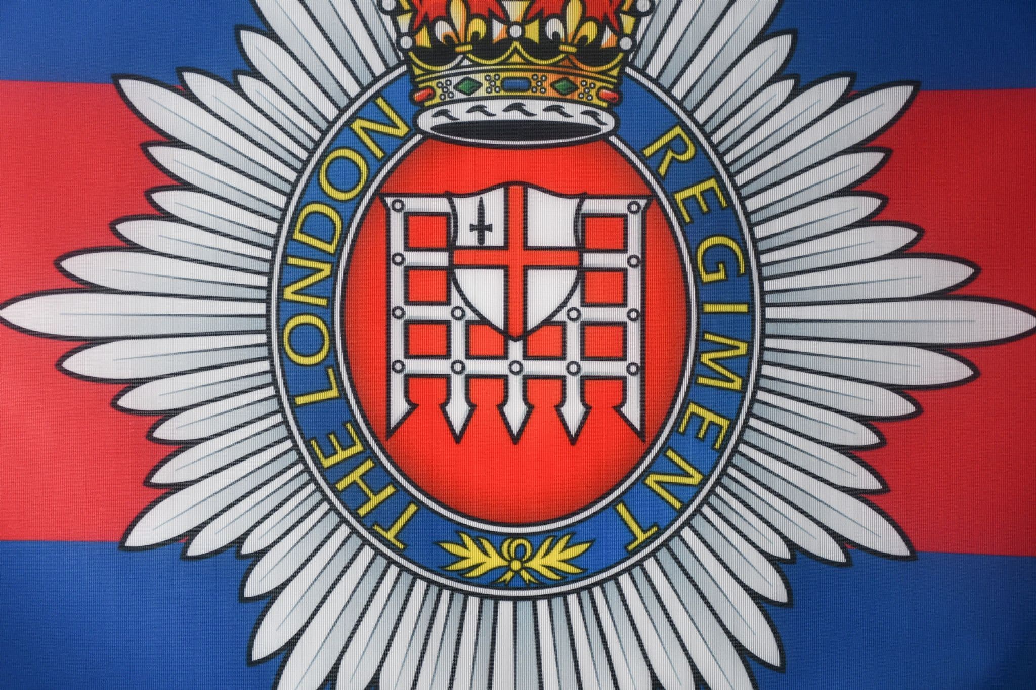 The London Regiment British Army Flag with Eyelets