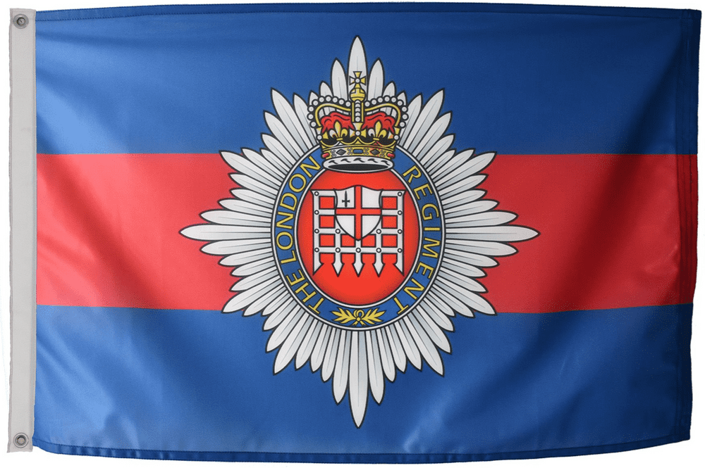 The London Regiment British Army Flag with Eyelets