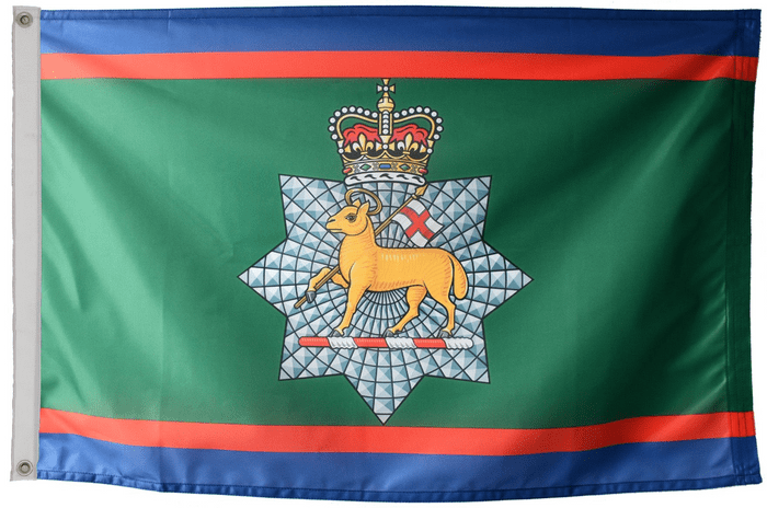 The Queen s Royal Surrey Regiment British Army Flag with Eyelets