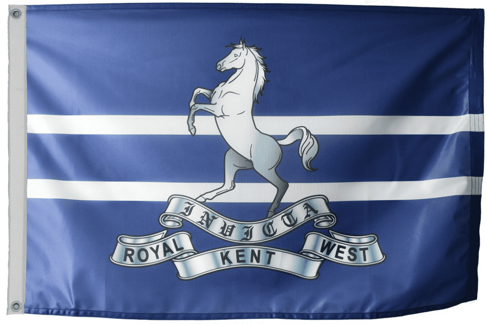 The Queens Own Royal West Kent Regiment British Army Flag with Eyelets