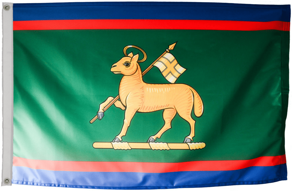 The Queens Royal Regiment British Army Flag with Eyelets