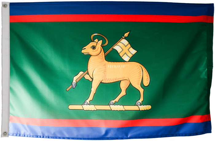 The Queens Royal Regiment British Army Flag with Eyelets