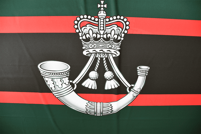 THE RIFLES BRITISH ARMY FLAG PREMIUM COFFIN DRAPE