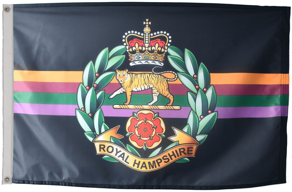 The Royal Hampshire Regiment British Army Flag with Eyelets
