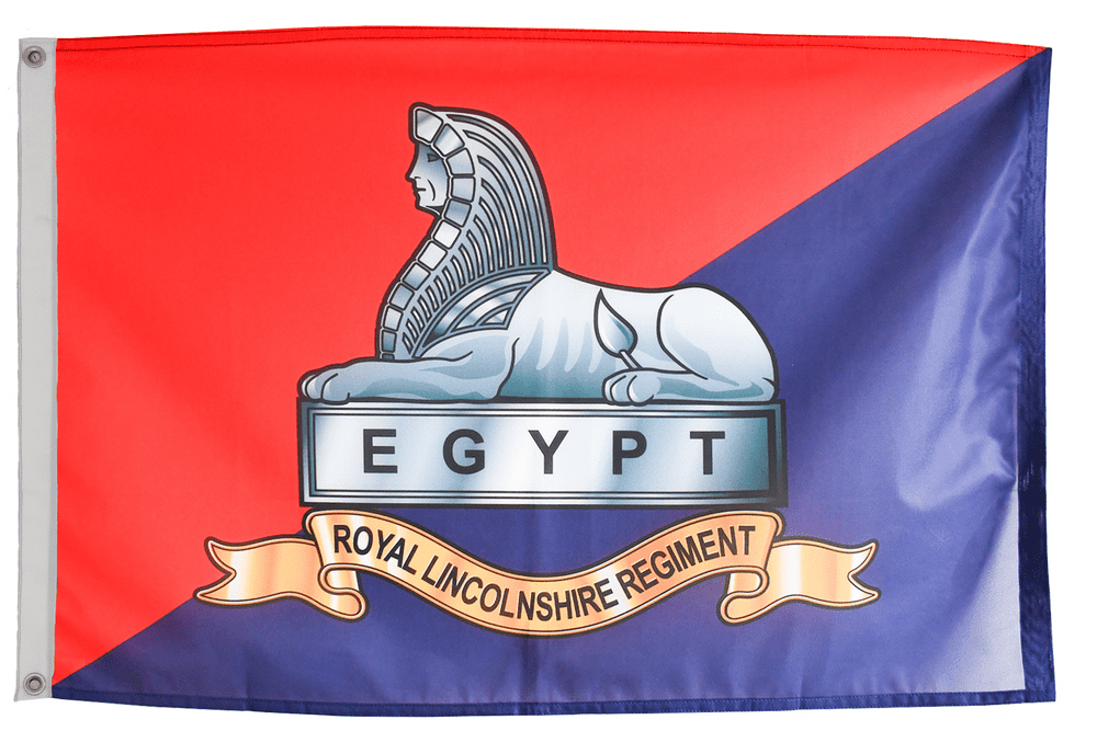 The Royal Lincolnshire Regiment British Army Flag with Eyelets