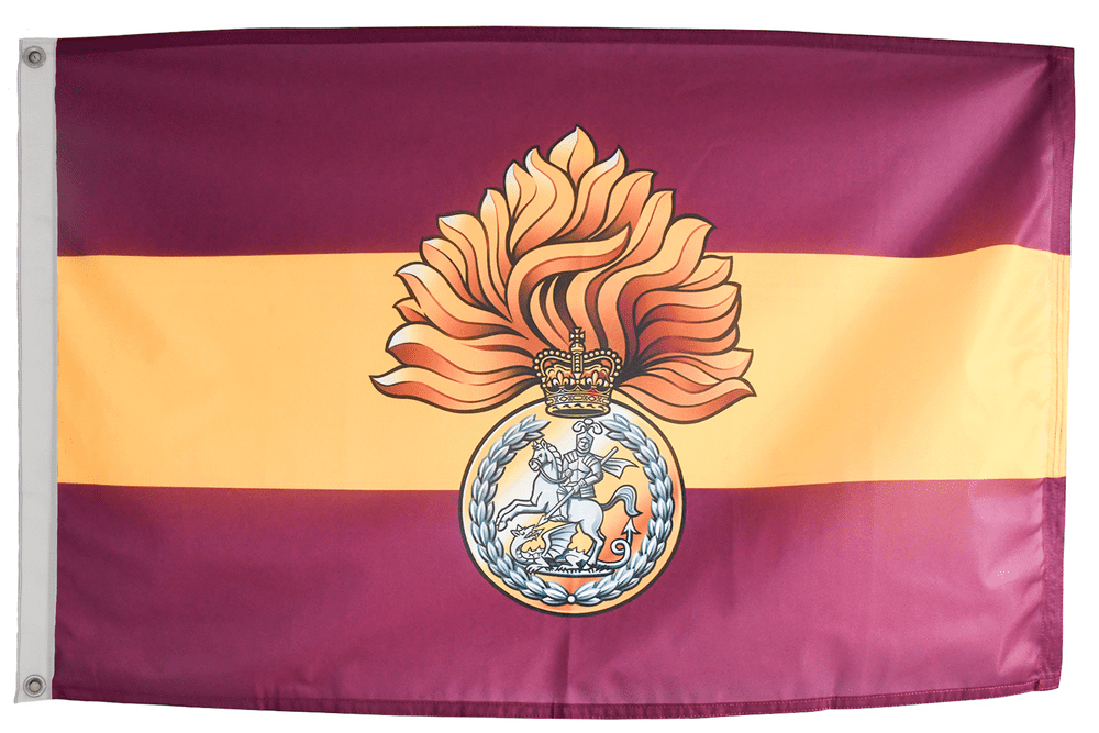 The Royal Regiment of Fusiliers British Army Flag with Eyelets