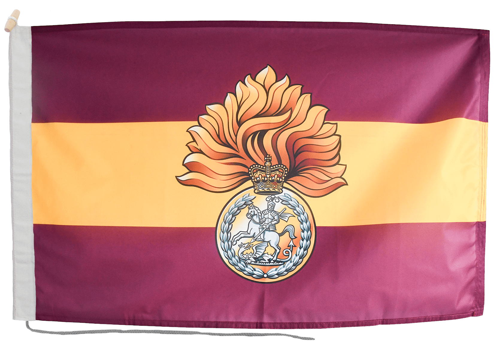 The Royal Regiment of Fusiliers British Army Flag with Rope & Toggle
