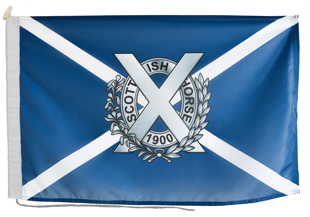 The Scottish Horse British Army Flag with Rope & Toggle