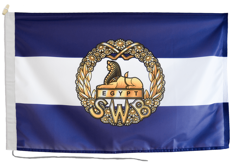 The South Wales Borderers WW2 British Army Flag with Rope & Toggle