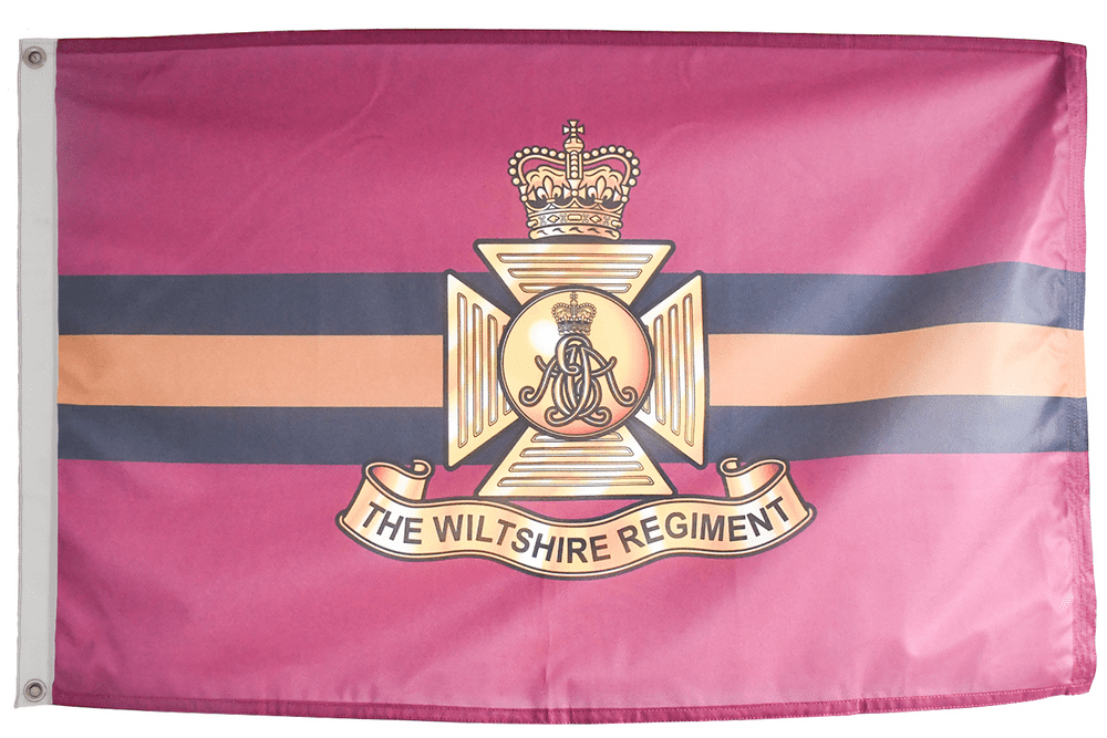 The Wiltshire Regiment British Army Flag with Eyelets