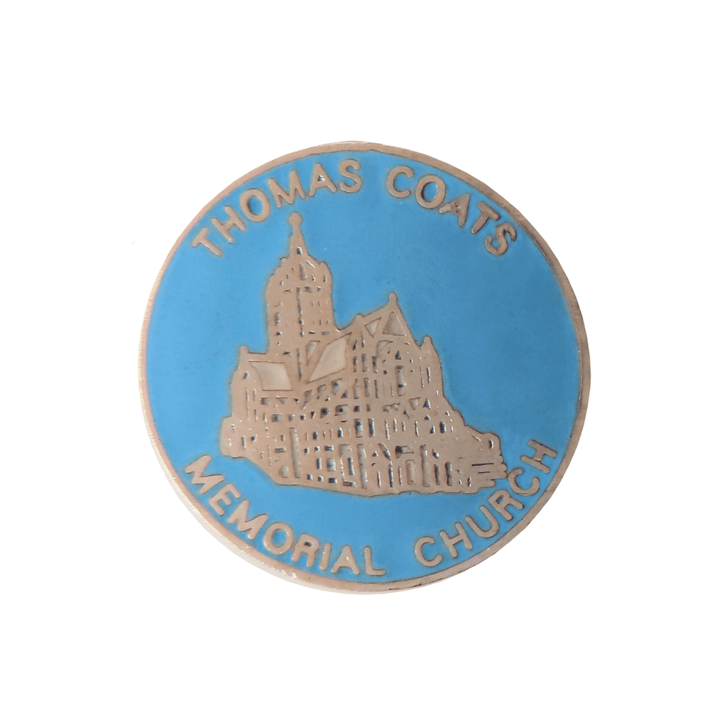 Thomas Coates Memorial Baptist Church Paisley Pin Badge