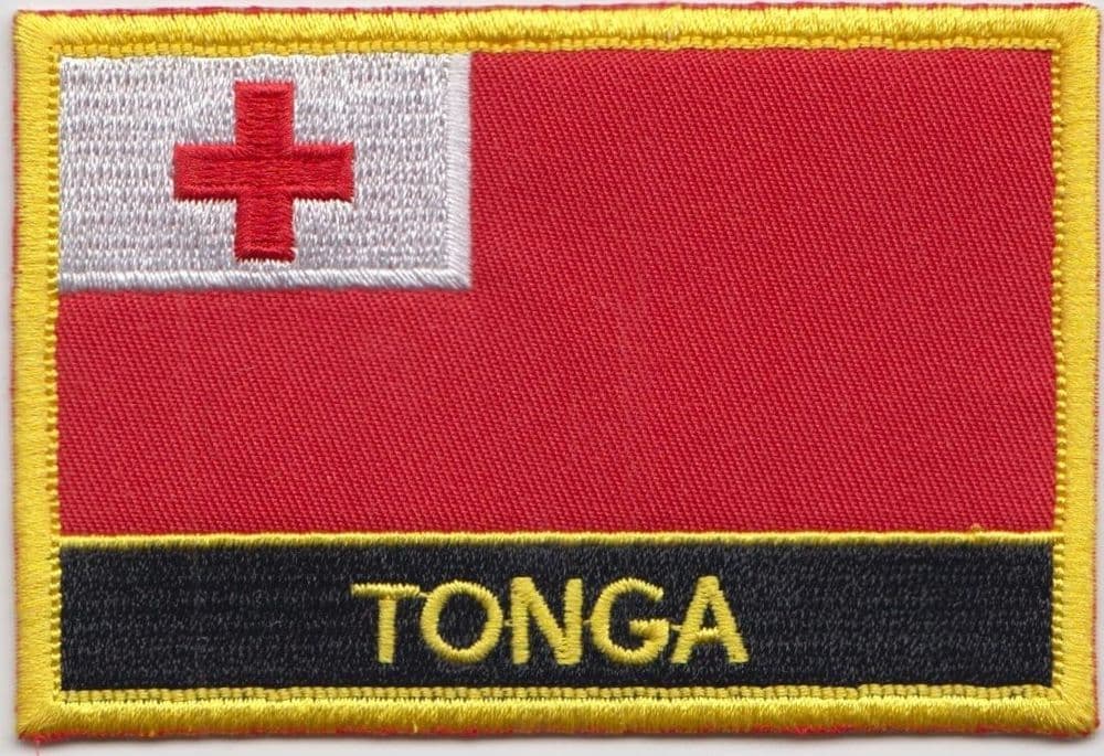 Tonga Embroidered Rectangular Patch
