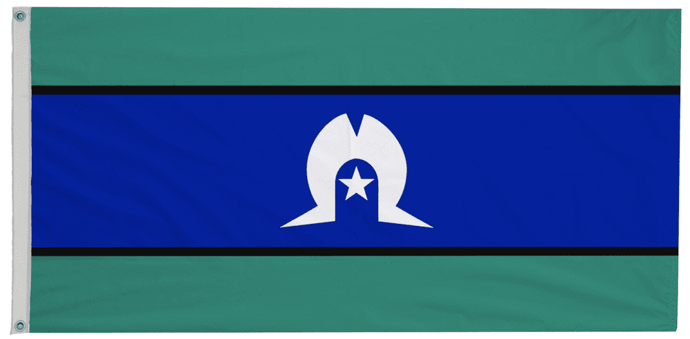 Torres Strait Islanders Australia Flag with Eyelets