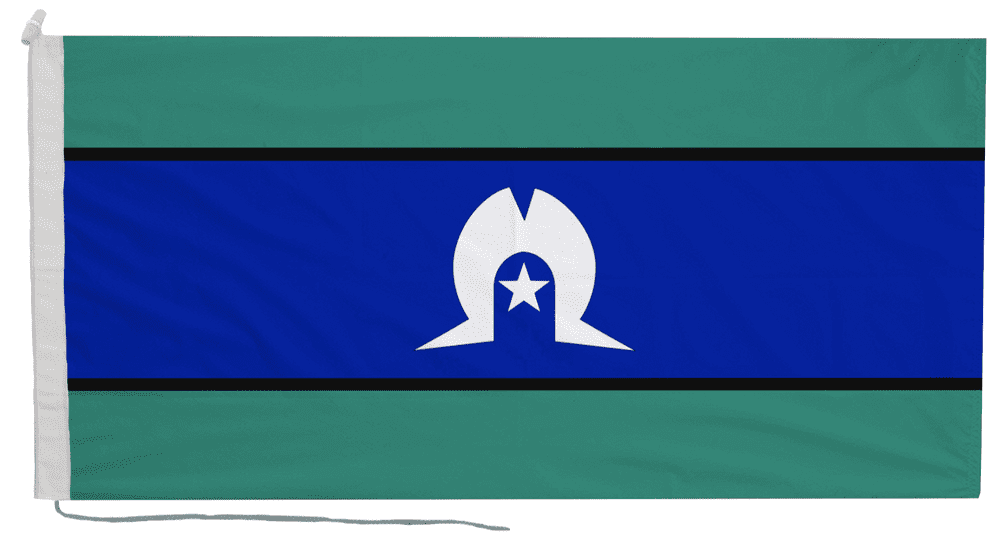 Torres Strait Islanders Australia Flag with Rope & Toggle