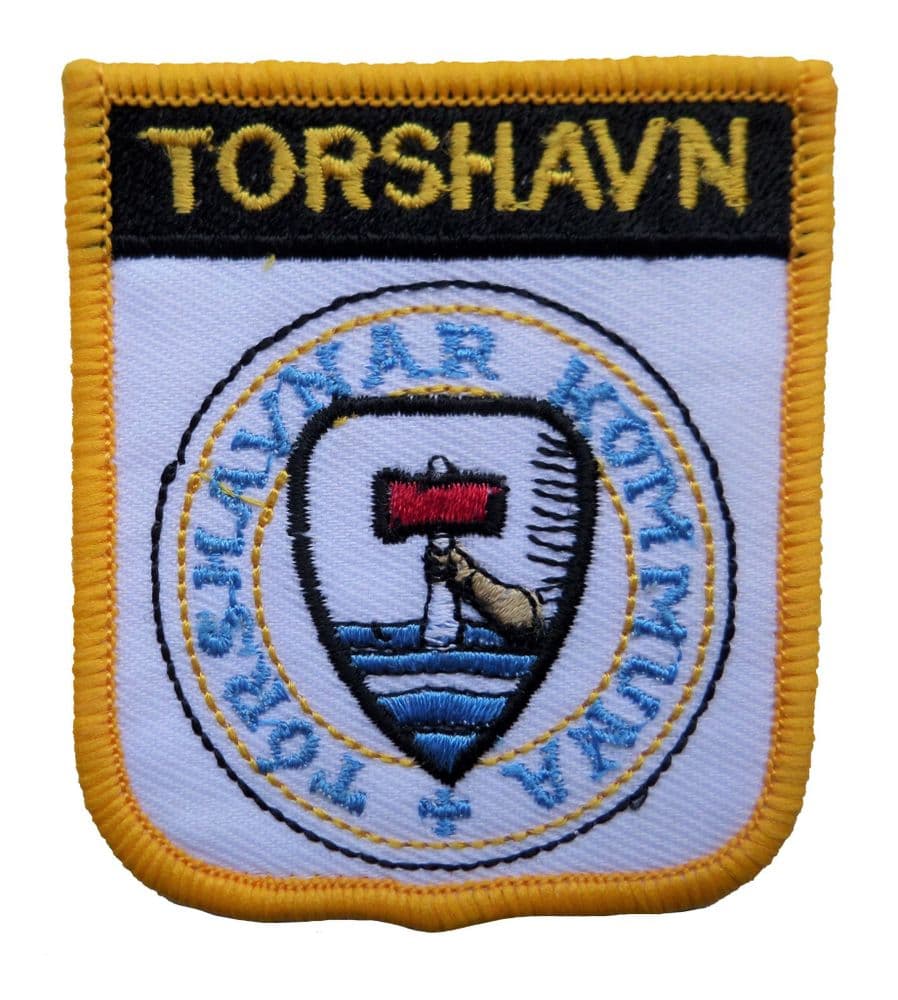 Torshavn Faroe Islands Shield Embroidered Patch