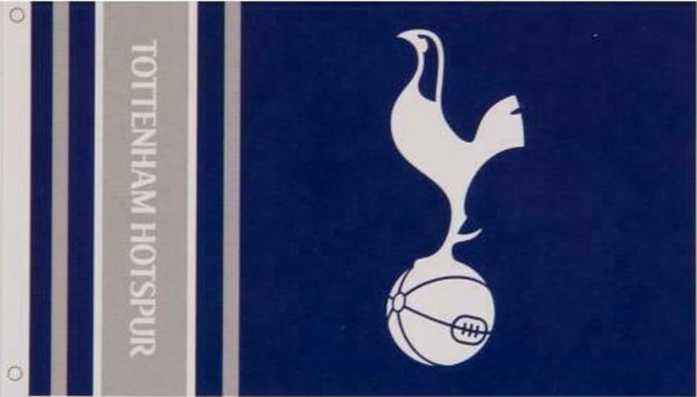 Tottenham Hotspur Crest Worded 5 x3 Flag - OFFICIAL MERCHANDISE