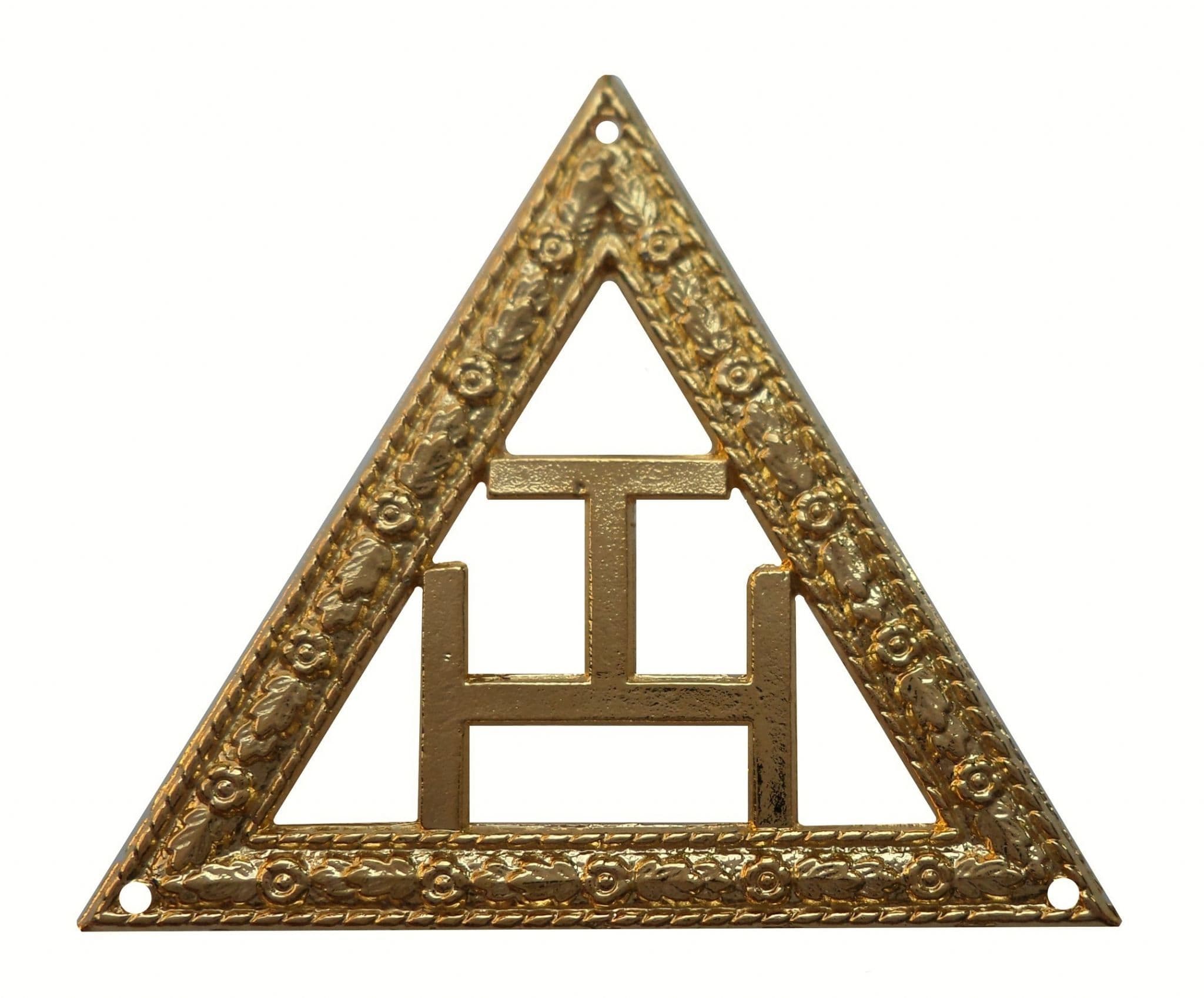 Triple Tau Larger Gilded Orange Order Symbol For Collarette - WG016