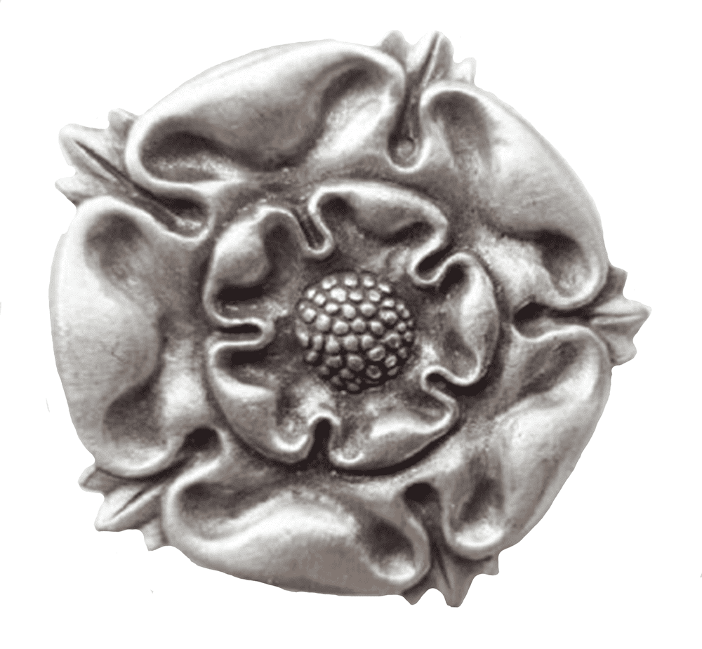 Tudor Rose Pewter Brooch