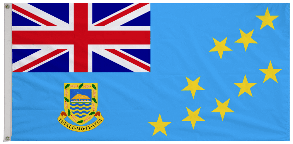 Tuvalu State Flag with Eyelets