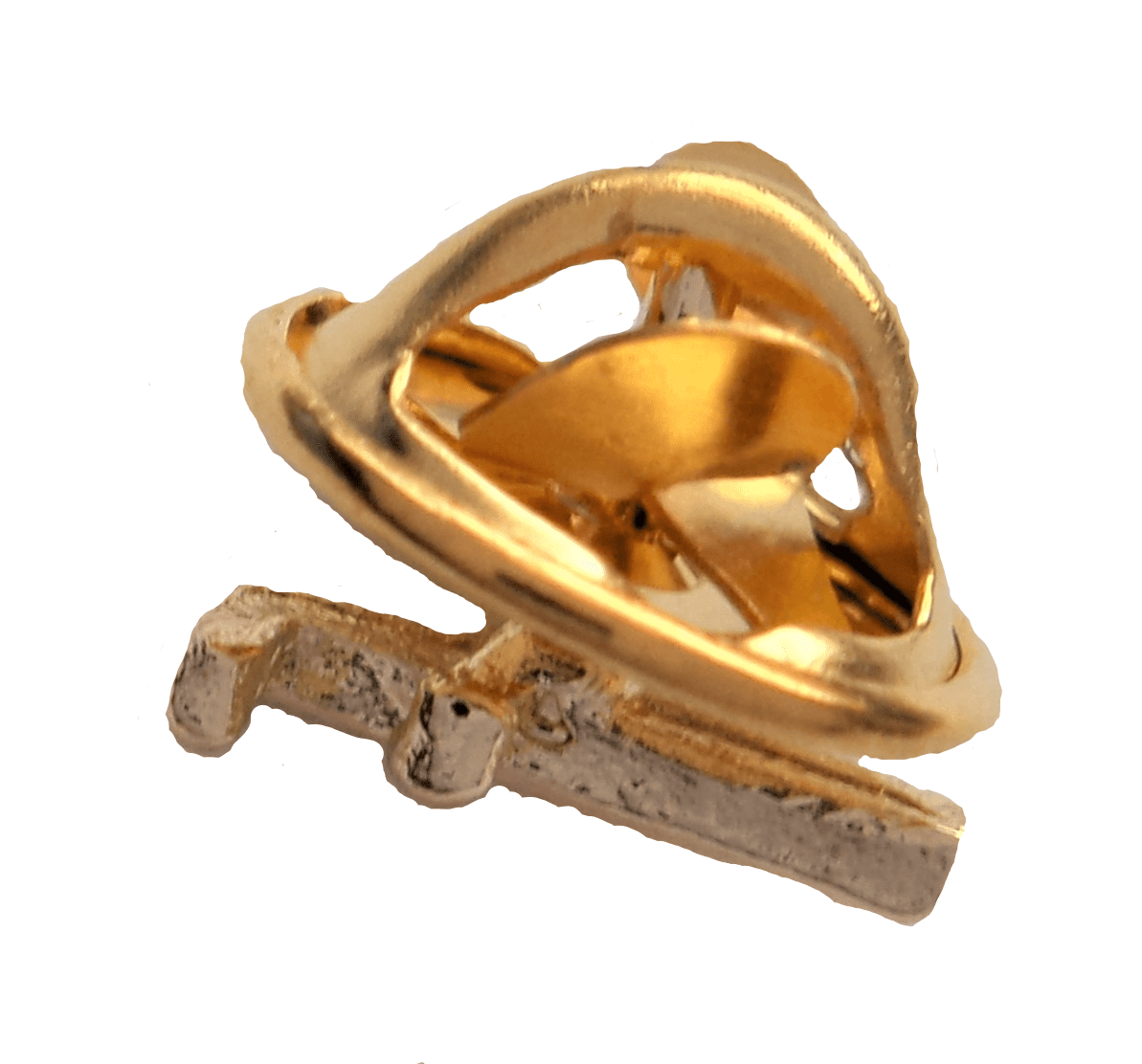 Two Ball Cane Tubal-Cain Masonic Tiny Badge