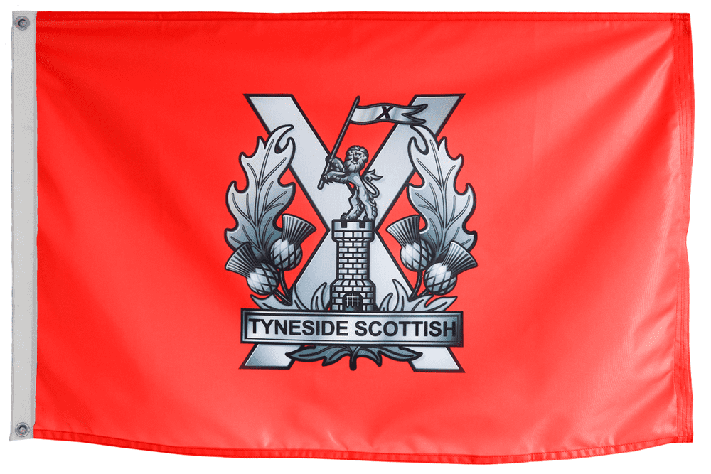 Tyneside Scottish British Army Flag with Eyelets