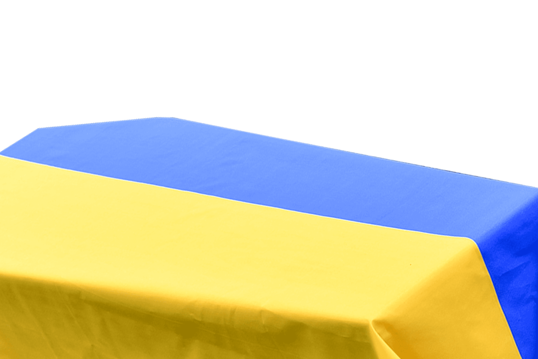 UKRAINE FLAG COFFIN DRAPE