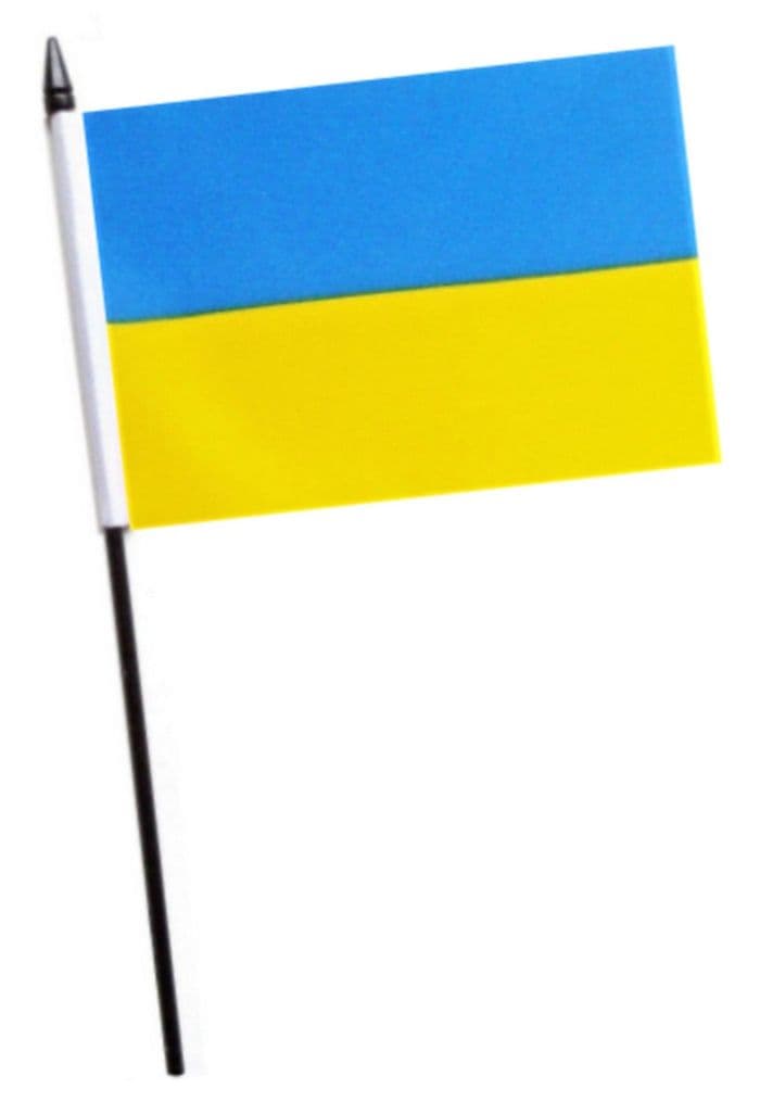 Ukraine Small Hand Waving Flag