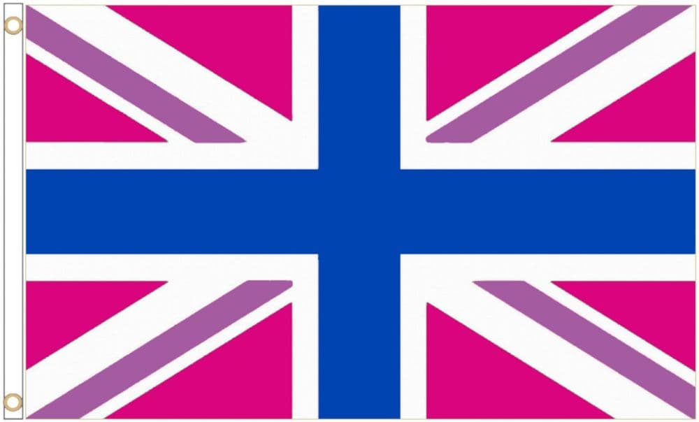 Union Jack Bi Pride Polyester 5 x3 Flag