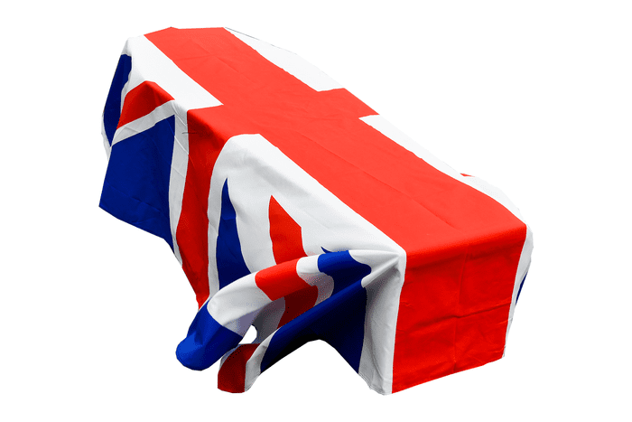 UNION JACK FLAG COFFIN DRAPE