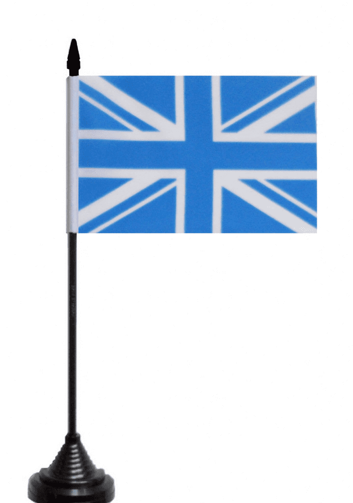 United Kingdom Blue and White Union Jack Table Flag