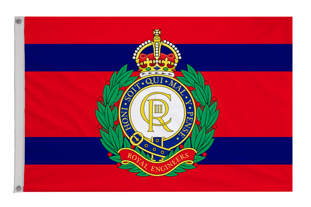 United Kingdom Royal Engineers Flag with Eyelets
