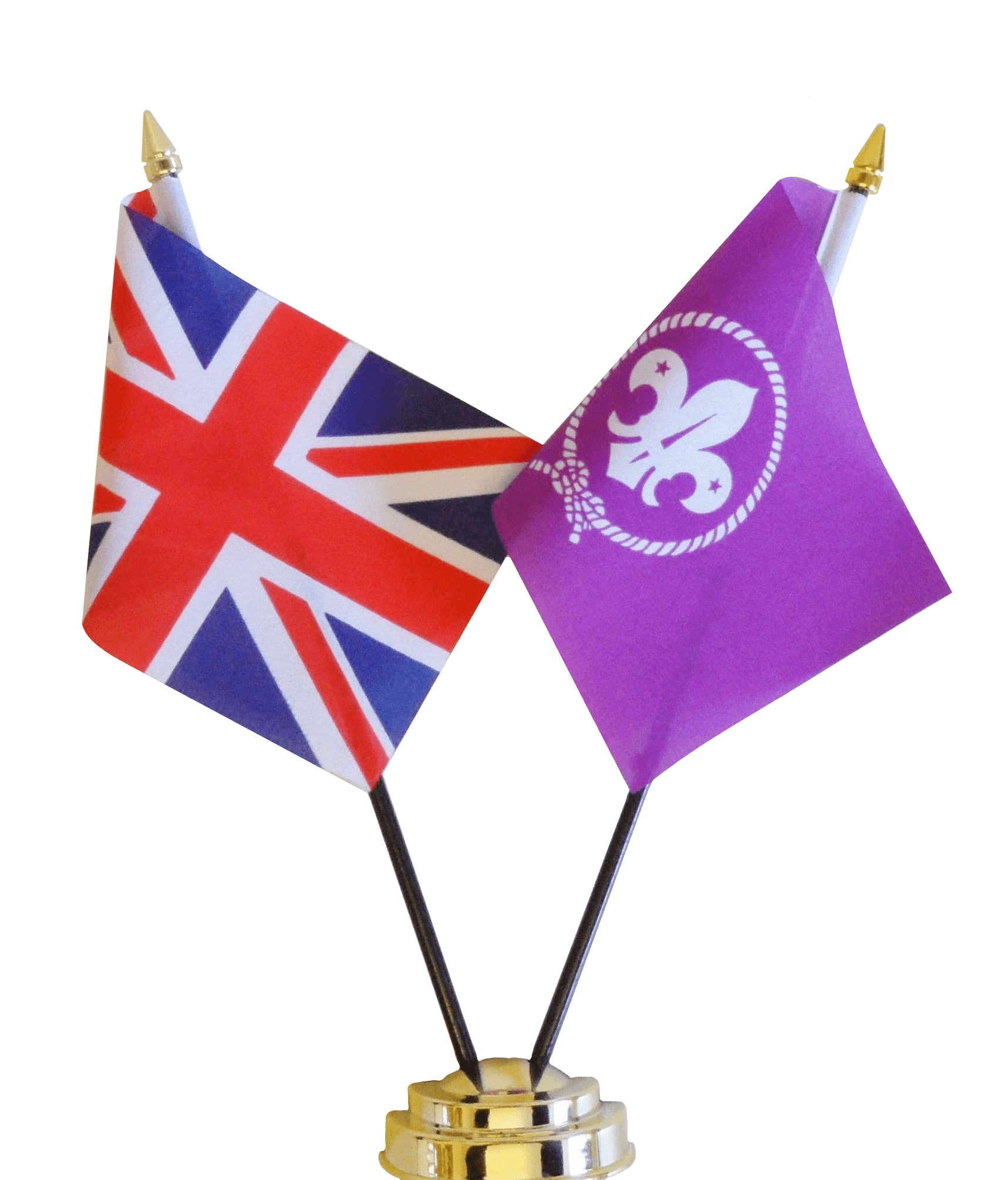United Kingdom & Scout Movement Friendship Table Flag