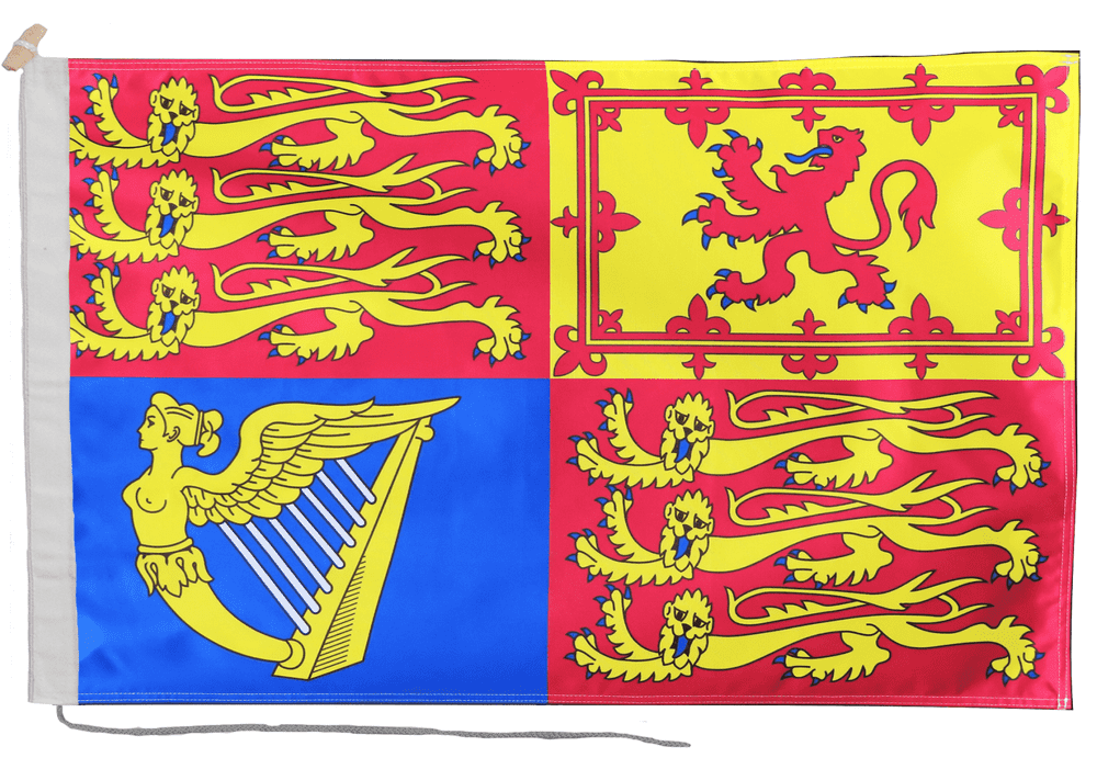United Kingdom UK Royal Standard Flag with Rope & Toggle