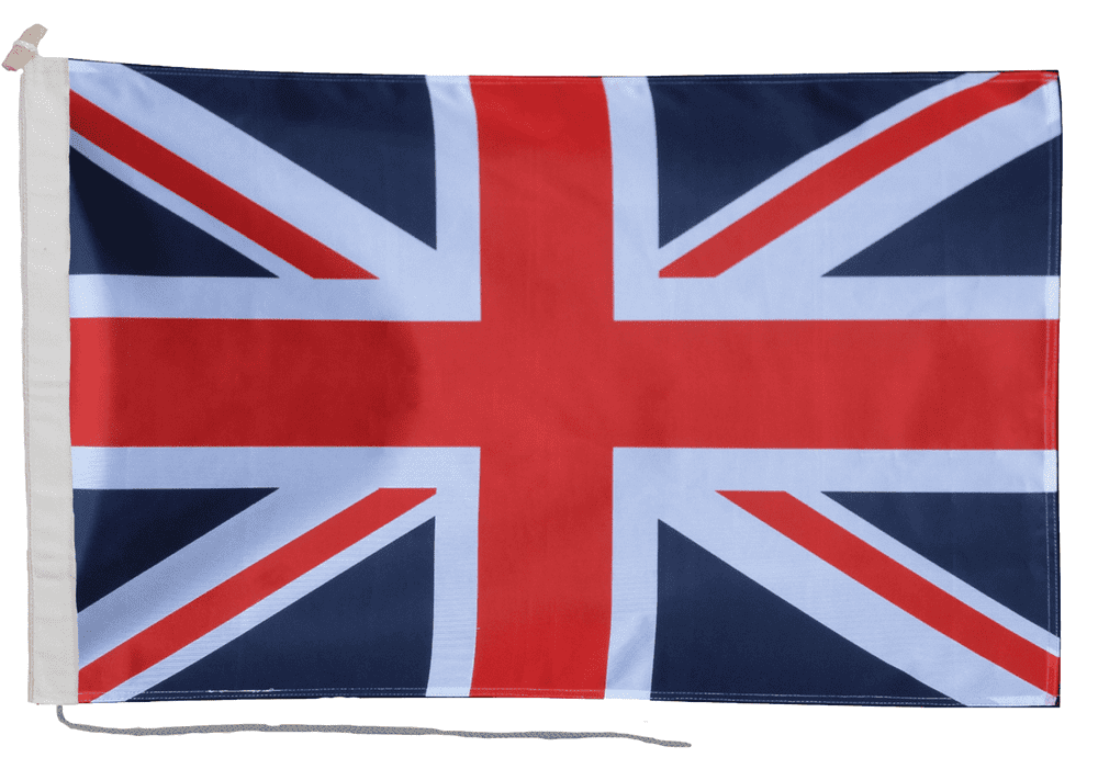 United Kingdom UK Union Jack Flag with Rope & Toggle