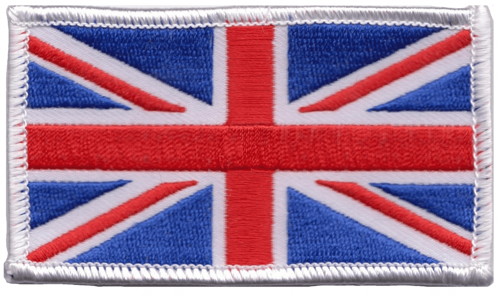 United Kingdom UK Union Jack Large Rectangular Embroidered Patch a100