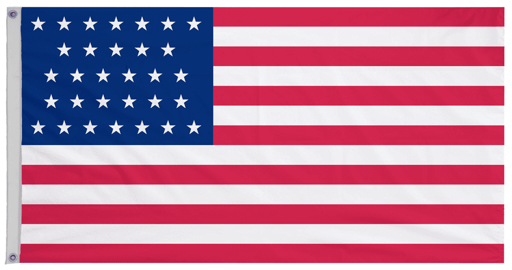 United States of America USA 31 Stars 1851 to 1858 Flag with Eyelets